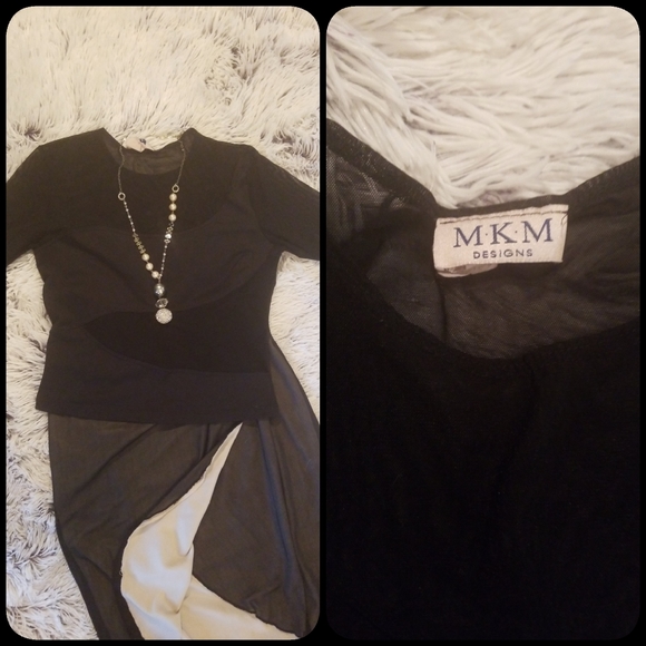 MKM Designs | Tops | Vintage Mkm Designs Classy Black Top | Poshmark